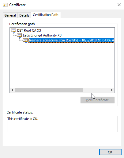 Obtaining A Server Certificate From Lets Encrypt Using Certify The Web Gladinet